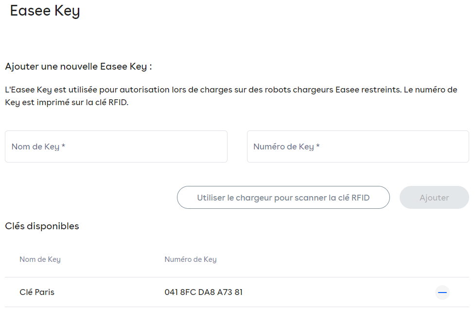 Gérer les paramètres du compte personnel – Easee Assistance
